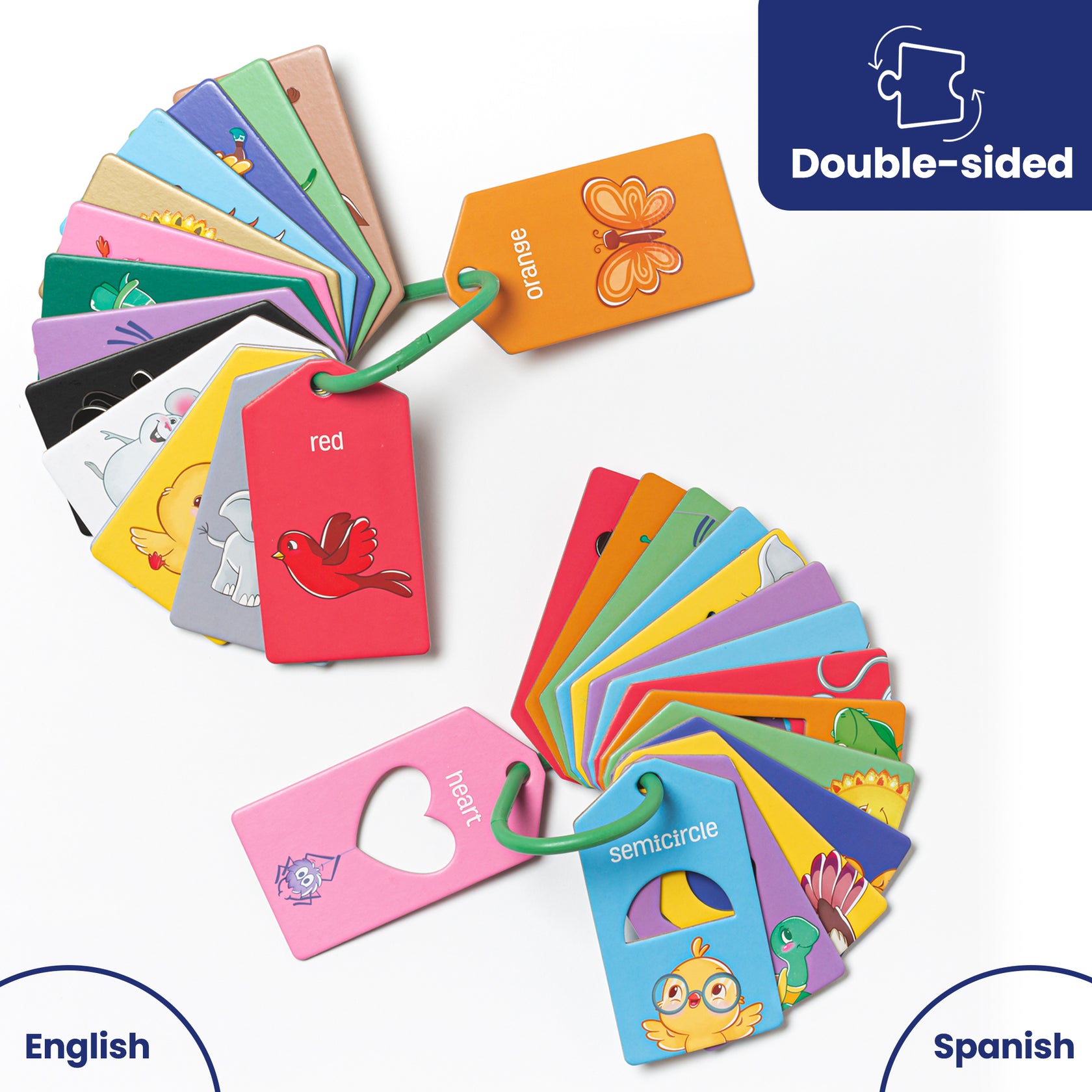 Bilingual Stroller Flash Cards: Colors & Shapes – Encantos