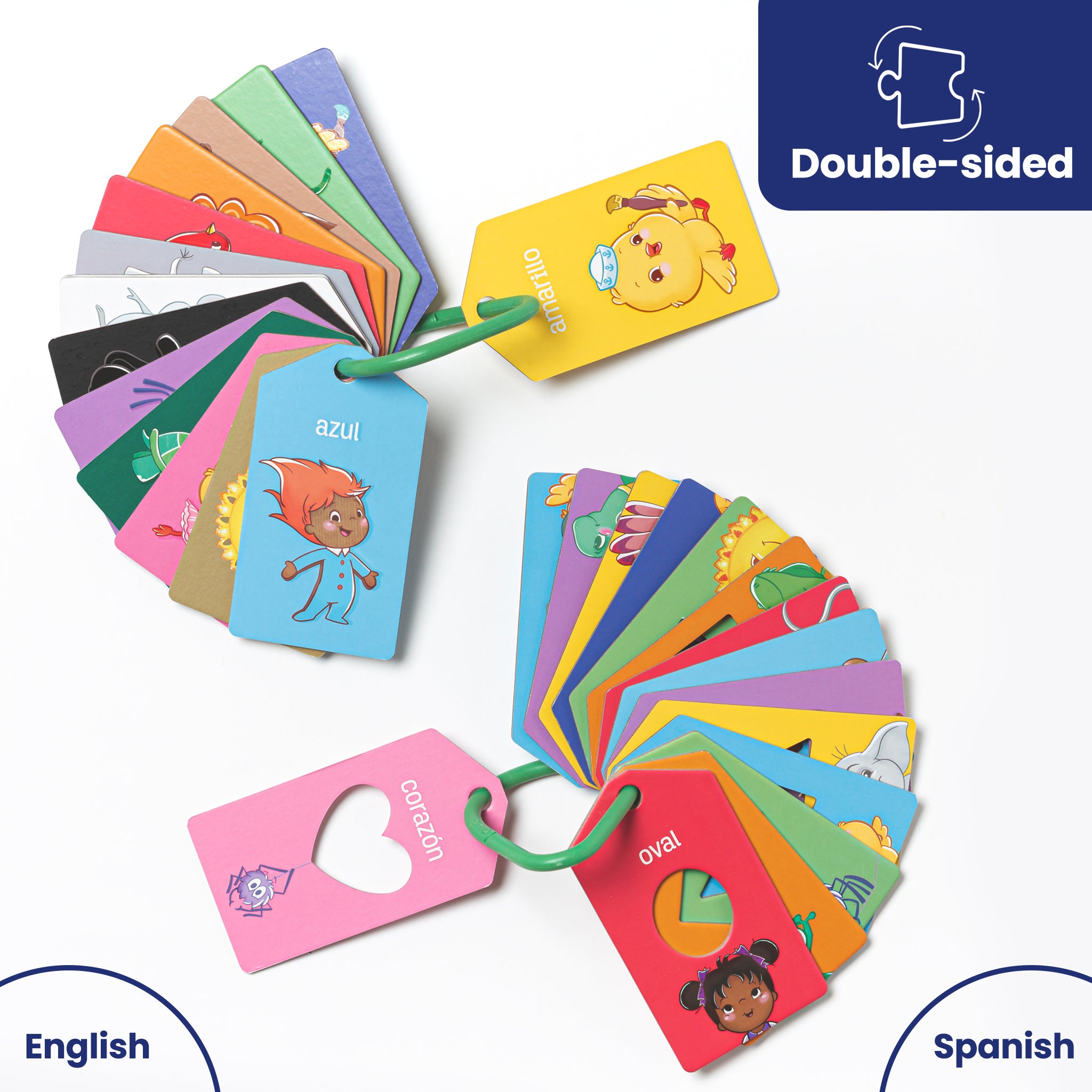Bilingual Stroller Flash Cards: Colors & Shapes – Encantos